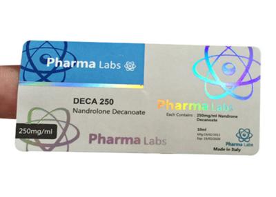 China Holographic Prescription Vial Labels / Custom Adhesive Stickers Free Samples for sale