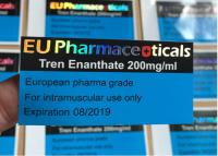 China Pharmaceuticals Adhesive Glass Vial Labels Stickers For 200 Mg Tren Enanthate for sale
