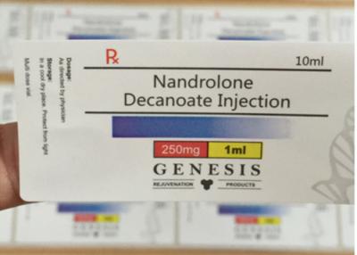 China Nand Decanoate Glass Vial Labels Laser Film Material Panton Color for sale