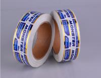 China Pharmaceutical vial Vial Labels Clear Bright Color Gold Stamped Effect for sale