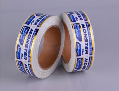 China Pharmaceutical vial Vial Labels Clear Bright Color Gold Stamped Effect for sale
