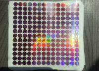 China Gold Security Silvery Anti Counterfeit Label , 3D Hologram Stickers PET Film Material for sale