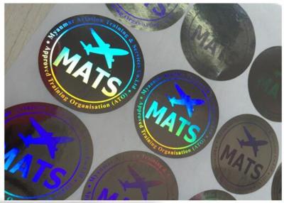 China 3D Round Hologram Stickers / Anti Counterfeit Sticker With Running Numbers for sale