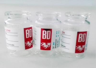 China vial Pharmaceutical Glass Vial Labels Smooth Eco - Friendly Material for sale