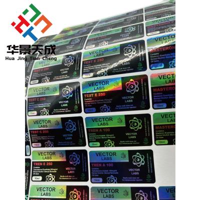 China Customized Vial Glass Bottle Labels With UV Protection for sale