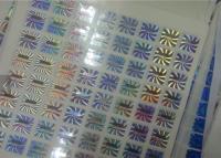 China PET Security Hologram Sticker / Anti Counterfeit Label With Serial Number Codes for sale