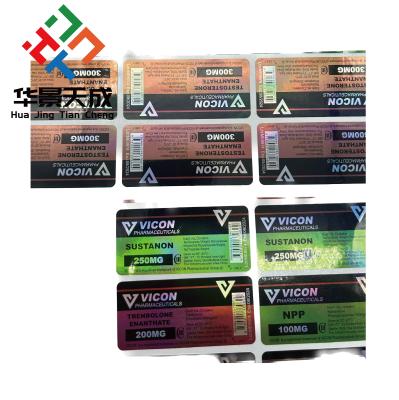 China Plastic Glass Vial Labels for Hot Stamping Printing to Meet Customer Requirements for sale