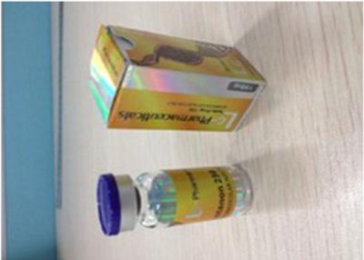 China Gold Pharmaceutical Glass Vial Labels / Pharmacy Labels Stickers 60 * 30 MM for sale