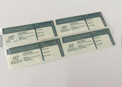 China Test 400 Custom Vial Labels / Pill Bottle Stickers Pharmaceutical Printing for sale