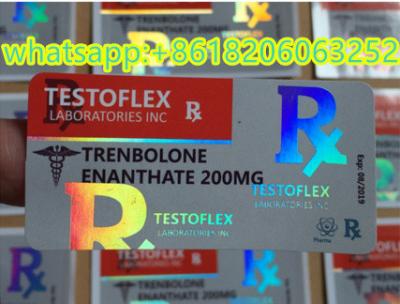 China Cypionate 10ml Pharma Sticker Packing Sust Label for sale