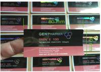China Self Adhesive Labels / 10ml Vial Labels Stickers With Laser Logo Stamped for sale