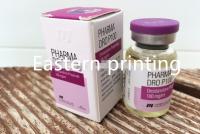 China Bespoke Paper 10ml Vial Labels Square Shape For Pharma Anabolic for sale