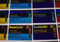 China Euro Gen Rx Deisgn Medication Label Stickers , Strong Adhesive Pharmacy Labels Stickers for sale