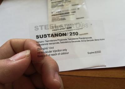 China Transparent Materail Custom Adhesive Stickers For 10ml Vial Glass Bottle for sale