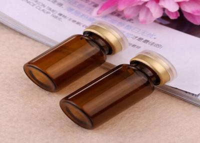 China Clear Brown 10ml Glass Vials With Caps And Stoppers For The Steroides Inejction Oil for sale