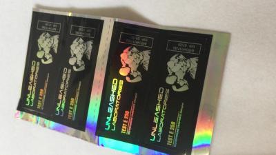 China 10ml Vial Labels With Silver/Gold Foil Embossing For Test E 250 for sale