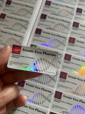China Customized Adhesive Injection Oil Labels For Steroide Product Test Cyp for sale