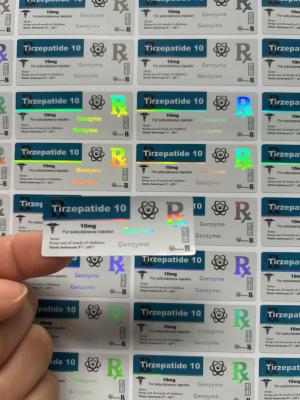 China Waterproof H GH 200IU Peptide 2ML 3ML Vial BOTTLE Labels Glossy Finish for sale