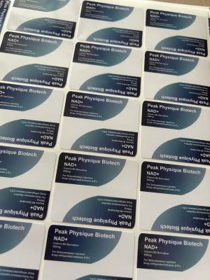 China Enhance Your Vial Printing with Full Color Glass Vial Labels and Permanent Adhesive for sale