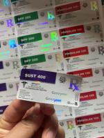 China Sust 400 10ml Vial Labels With Laser PET Shinny Hologram Effect for sale
