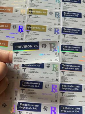 China Priviron 50mg Plastic Bottle Labels Orals Tablets Labels for sale