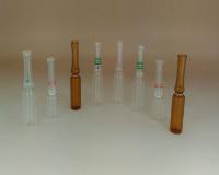 China 1ml Glass Ampoule Bottle Medication Label Stickers Amber Color And Clear Color With Printing for sale