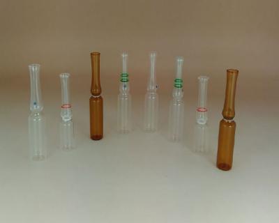 China 1ml Glass Ampoule Bottle Medication Label Stickers Amber Color And Clear Color With Printing for sale
