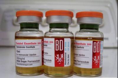 China Testerone Enanthate 250MG Medicine Bottle Label And Boxes With Caps And Stoppers for sale
