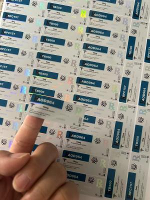 China Aod964 10mg Peptide Vial Labels PET Laser Materail  2ml vial labels for sale
