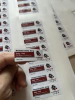 China Wolverine 2ml Glass And Plastic Bottle Labels for sale
