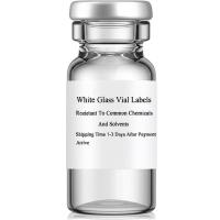 China White Glass Vial Labels Resistant To Common Chemicals And Solvents Shipping Time 1-3 Days After Payment Arrive Durable for sale