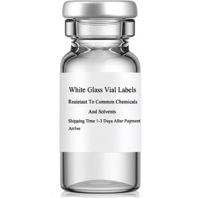 China White Glass Vial Labels Resistant To Common Chemicals And Solvents Shipping Time 1-3 Days After Payment Arrive Durable for sale