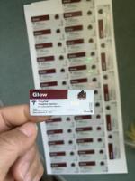 China Glow 70mg 2ml 3ml Vial Labels With Customized design for sale