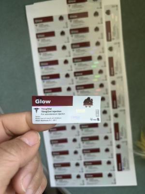 China Glow 70mg 2ml 3ml Vial Labels With Customized design for sale