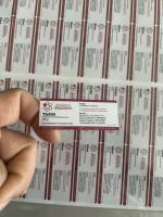 China TB500 2ML 2ML Peptide Vial Labels With White Pvc Materail for sale