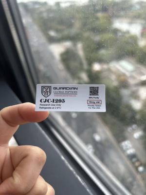 China CJC-1295 10mg Peptide Vial Labels Custom logo Printing for sale