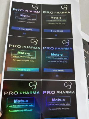 China Mots-c 10mg Bag Labels For 3 Peptide Vials for sale