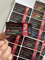 China Test ENAN Laser Materail Brand  Diamond Pharma 10ml Vial Labels for sale