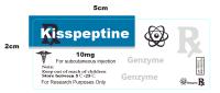 China kisspeptine 10mg sticker labels Siliver  PET peptide vial labels with your own design customized for sale