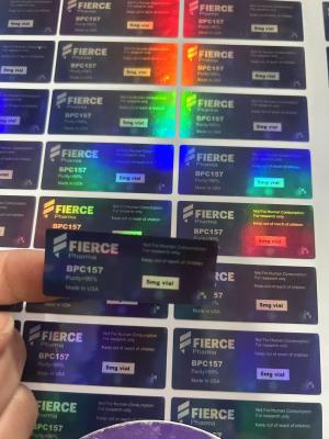 China BPC 157 5mg Peptide Vial Labels for sale