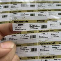 China Retatrutides  5mg White Pvc Small Vials Labels for sale