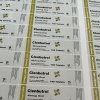 China Clenbutrol 40mcg 100 Tablets  Customized Design Pvc Materail Labels for sale