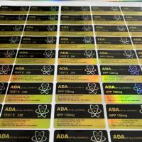 China Test Enanthate 250mg Gold And Black Laser Materail labels for sale