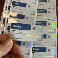 China Cialis finish oral labels for 50mg plastic bottles for sale