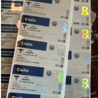 China Cialis finish oral labels for 50mg plastic bottles for sale