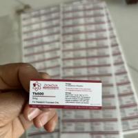 China TB500 PVC Waterproof peptide vial labels for sale
