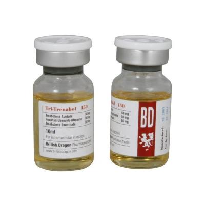 China British Dragon tren Acetate 100mg Glass Vial Labels , Medicine Bottle Label for sale