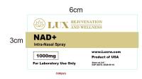 China NAD+ Intra-Nasal Spray 1000mg White PVC Labels for sale