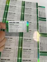 China NP P 100 Finish Glossy shinny effect 10 Vial Labels for sale
