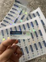China Glow 70mg Pvc Self Adhesive Peptide Vial Labels for sale